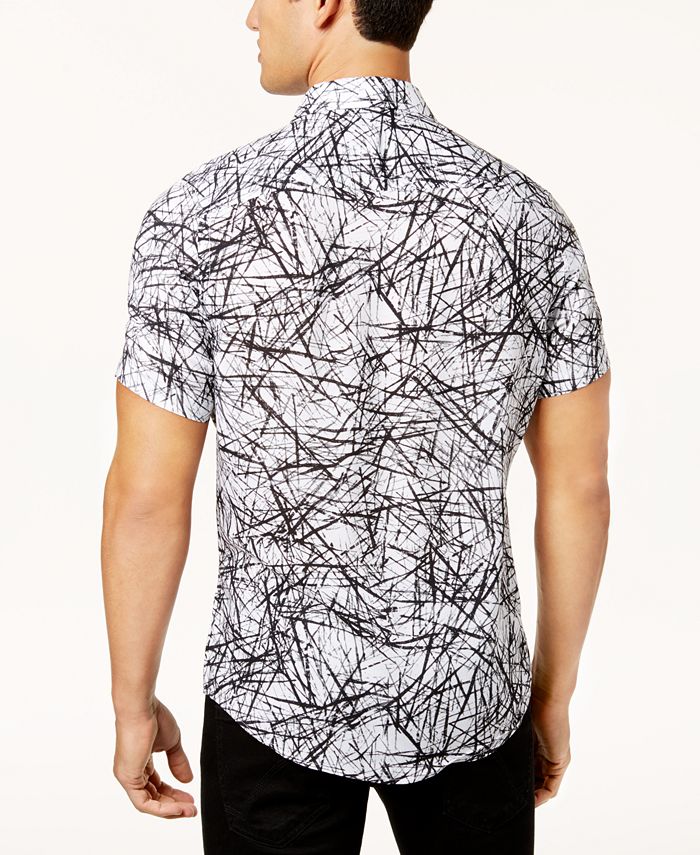 INC International Concepts I.N.C. Men's Scratch-Print Shirt, Created ...