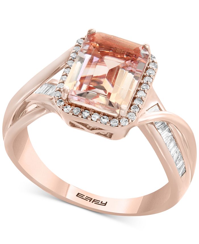 EFFY Collection Blush by EFFY® Morganite (1-9/10 ct. t.w.) & Diamond (1 ...