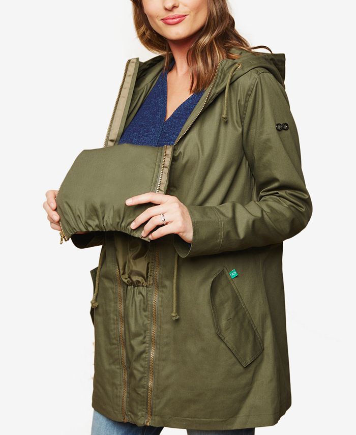 Motherhood Maternity Cotton Twill Drawstring Jacket - Macy's