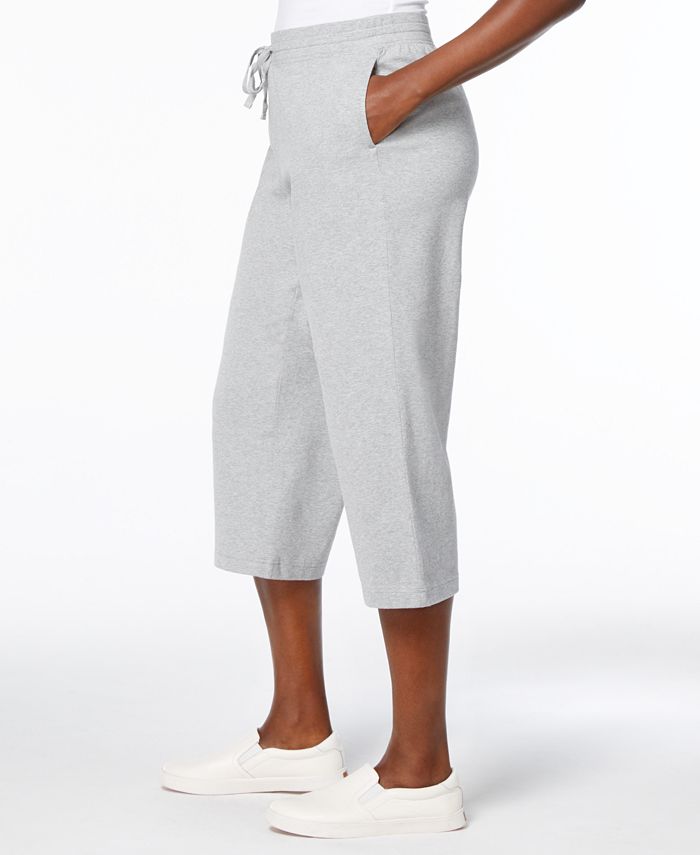 Karen Scott Petite Drawstring Capri Pants, Created for Macy's - Macy's