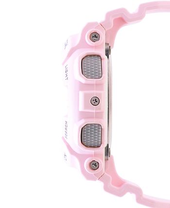 G-Shock Women's Analog-Digital Pink Strap Step Tracker Watch 50mm - Macy's