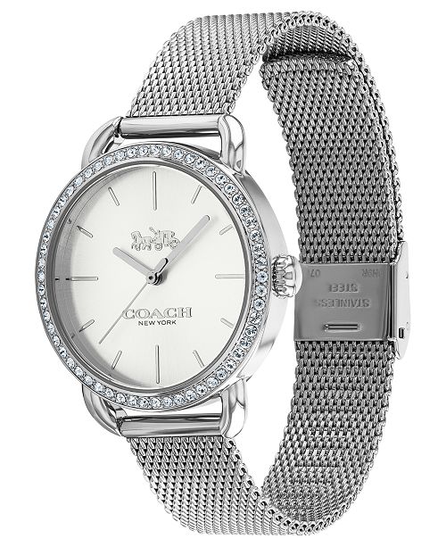COACH Women's Lex Stainless Steel Mesh Bracelet Watch 32mm & Reviews ...
