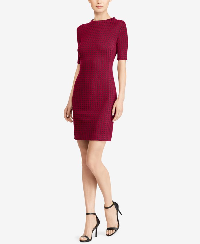 American Living Houndstooth Sheath Dress - Macy's