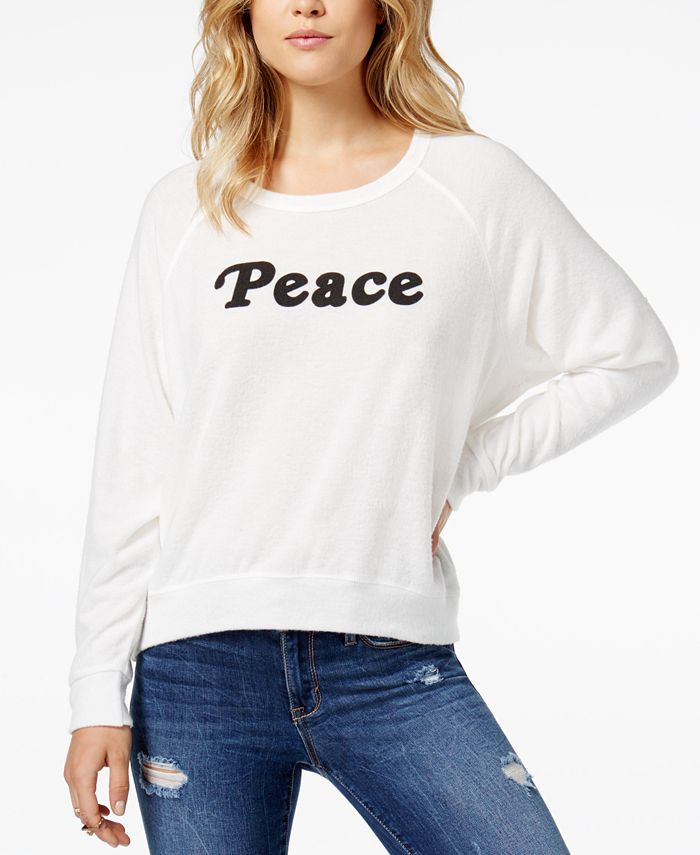 PROJECT SOCIAL T Peace Graphic Sweatshirt - Macy's