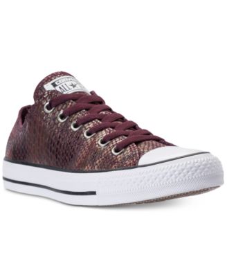 Converse Women's Chuck Taylor Ox Fashion Snake Casual Sneakers from ...