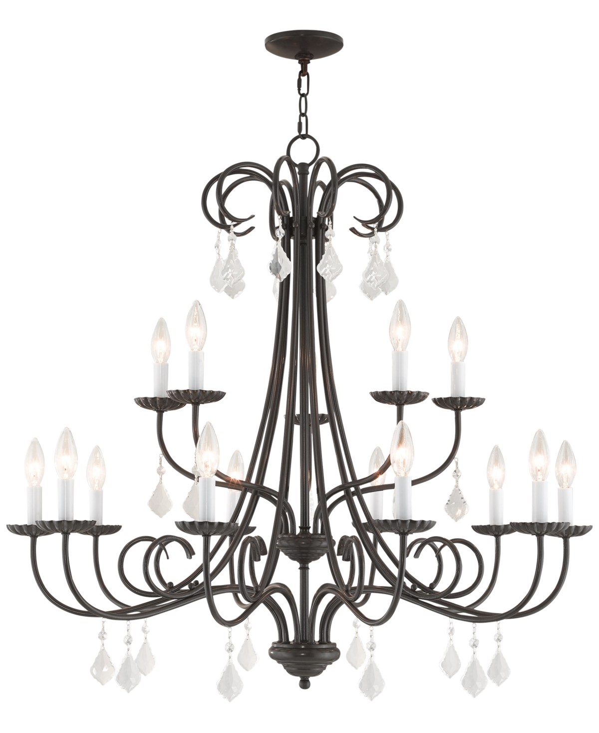 Click here for Livex Daphne 15-Light Chandelier - English Bronze prices