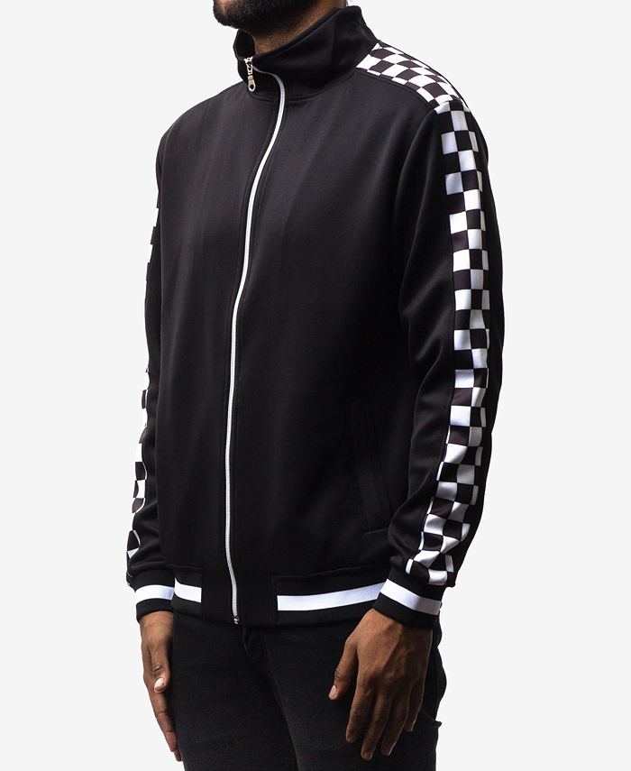 Hudson NYC Men's Checkered Track Jacket - Macy's