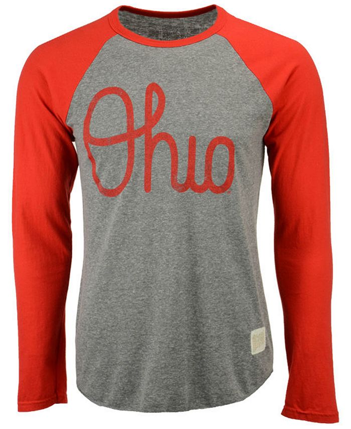 Retro Brand Men's Ohio State Buckeyes Logo Script Raglan T-shirt - Macy's
