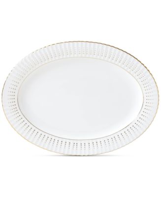 Lenox Golden Waterfall Oval Platter - Macy's