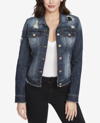 WILLIAM RAST Sussex Ripped Denim Jacket - Macy's