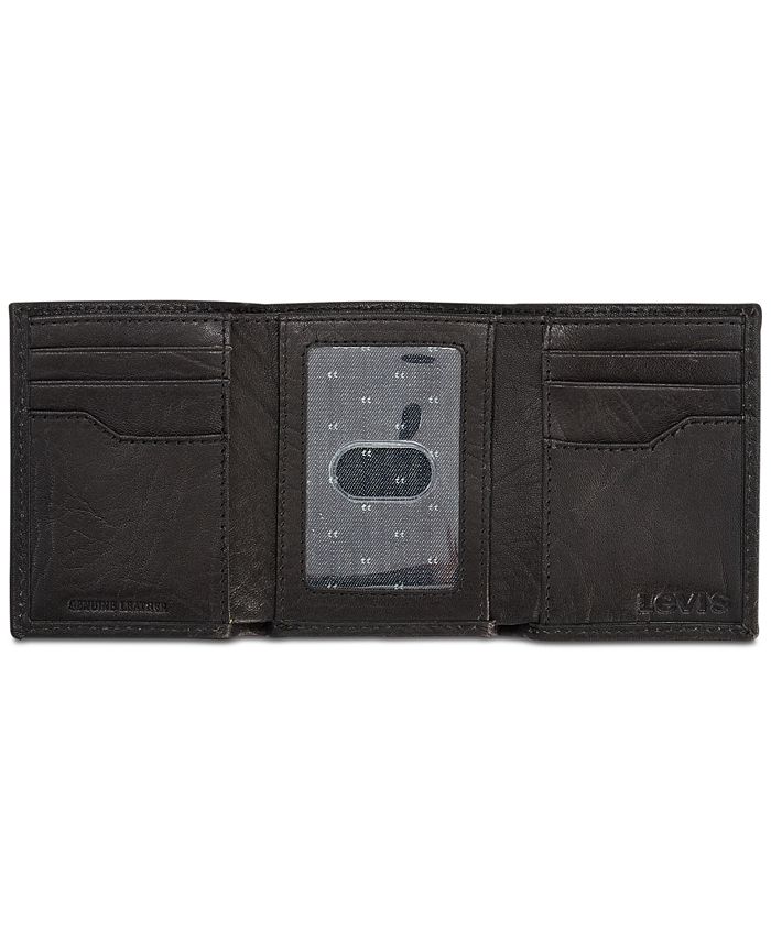 Levi's Men's RFID Trifold Leather Wallet - Macy's