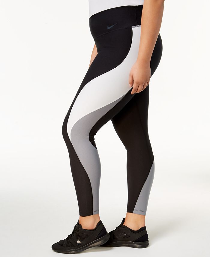 Nike Plus Size Power Legend Colorblocked Leggings - Macy's