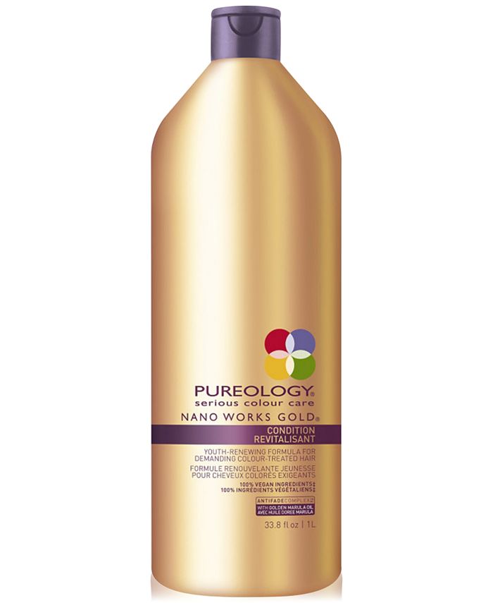 Pureology Nano Works Gold Conditioner, 33.8-oz., from PUREBEAUTY Salon ...