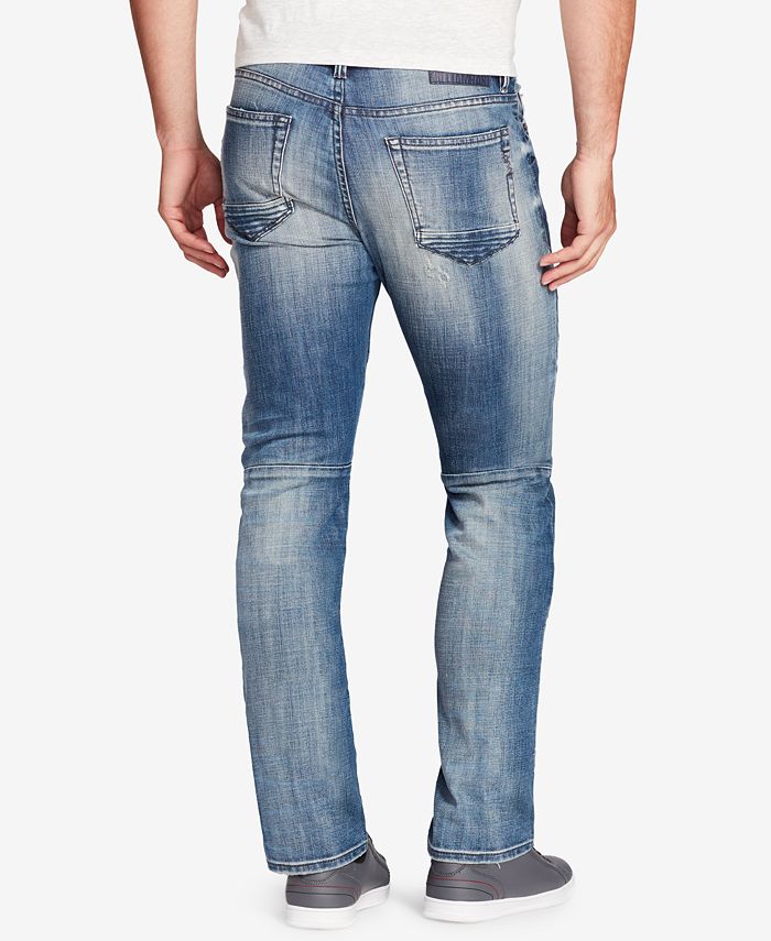 WILLIAM RAST Men's Slim-Fit Stretch Moto Jeans - Macy's