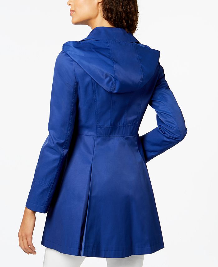 Via Spiga Hooded Skirted Trench Coat - Macy's