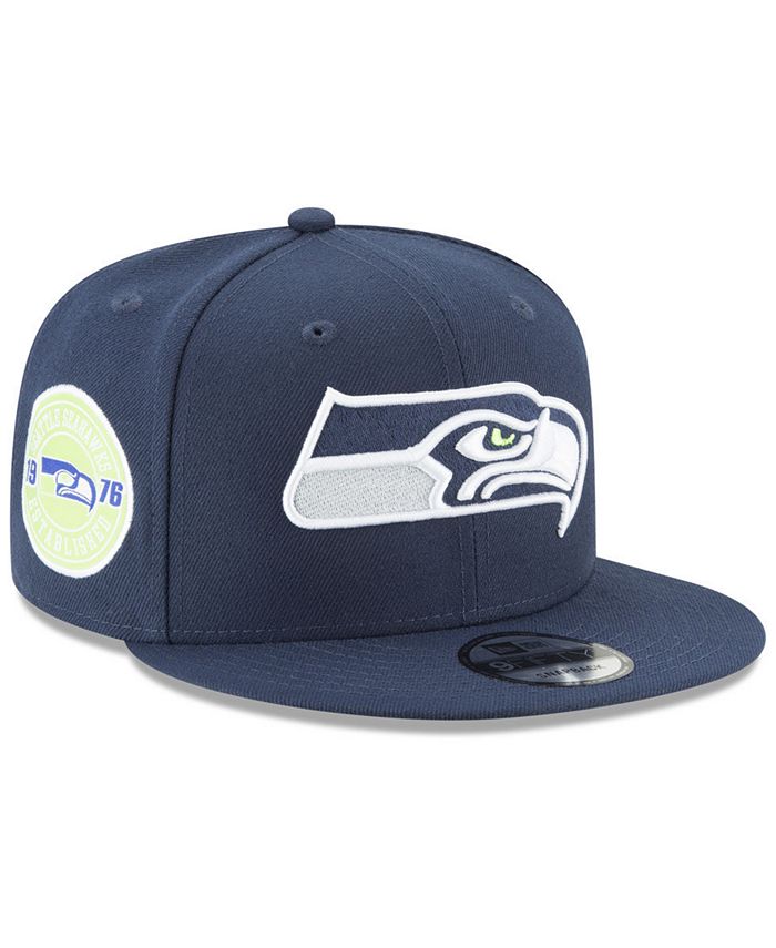 New Era Seattle Seahawks Anniversary Patch 9FIFTY Snapback Cap - Macy's