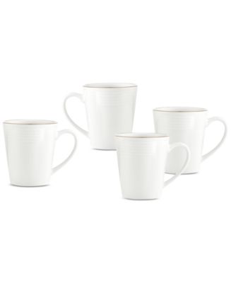 Godinger CLOSEOUT! Saba Gold Band 4-Pc. Mug Set - Macy's
