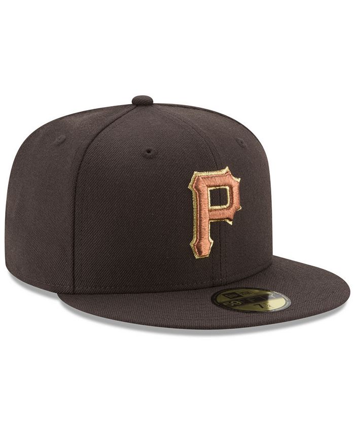 New Era Pittsburgh Pirates Brown on Metallic 59FIFTY Fitted Cap - Macy's