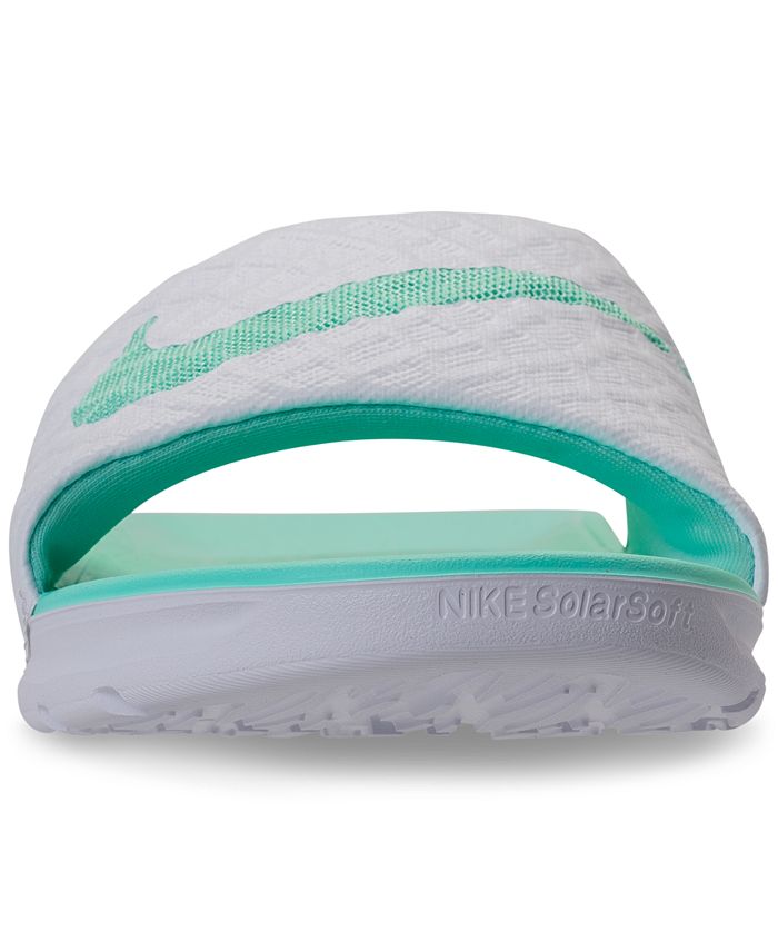 Nike Women's Benassi Solarsoft 2 Slide Sandals from Finish Line - Macy's