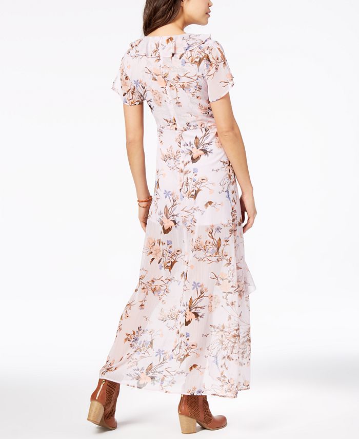 American Rag Juniors' Printed Ruffle Maxi Dress, Created for Macy's ...