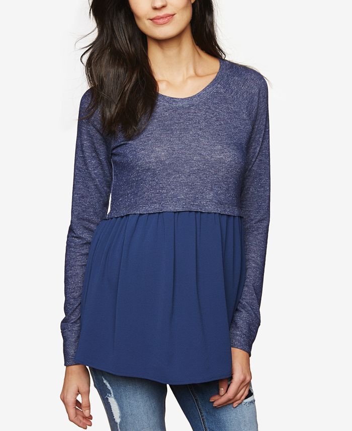 Motherhood Maternity Plus Size Layered-Look Top & Reviews - Maternity ...