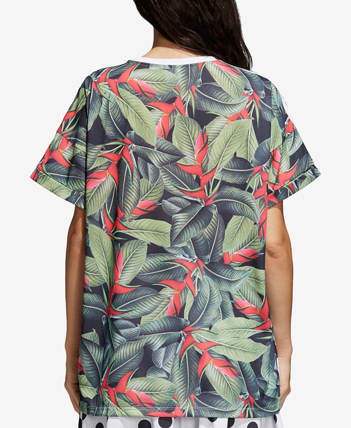 adidas Mixed-Print T-Shirt - Macy's