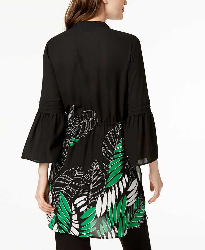 Alfani Printed Drawstring Tunic, Created for Macy's - Macy's