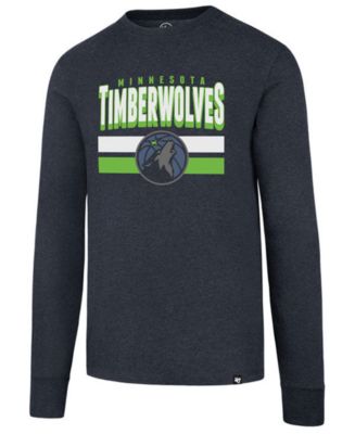 '47 Brand Men's Minnesota Timberwolves Stacked Imprint Long Sleeve T ...