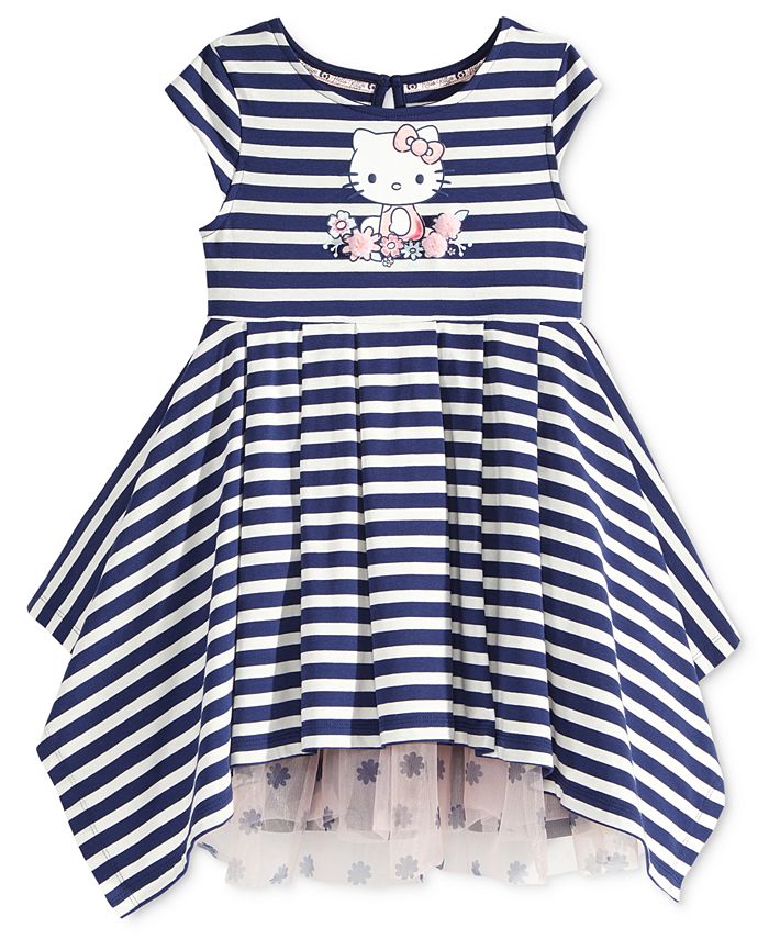 Hello Kitty Toddler Girls Striped Dress - Macy's