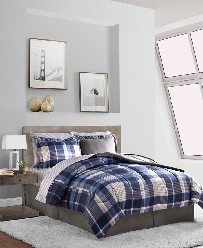 Fairfield Square Collection Alton 8-Pc. Reversible California King ...