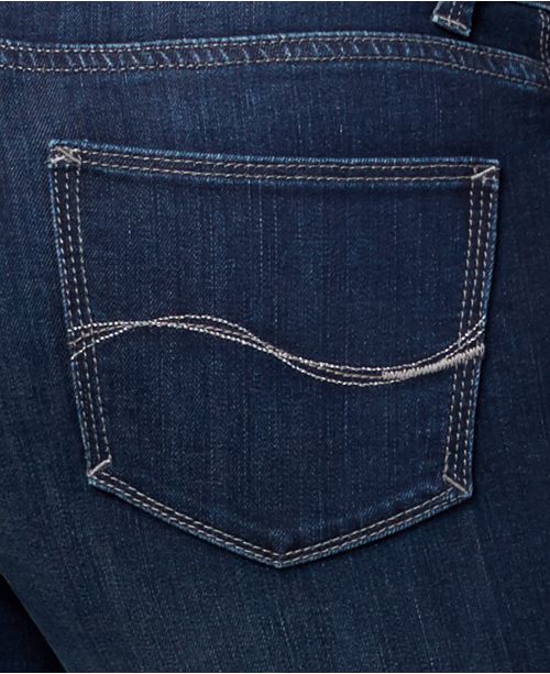 Lee Platinum Petite Button-Hem Capri Jeans - Jeans - Petites - Macy's