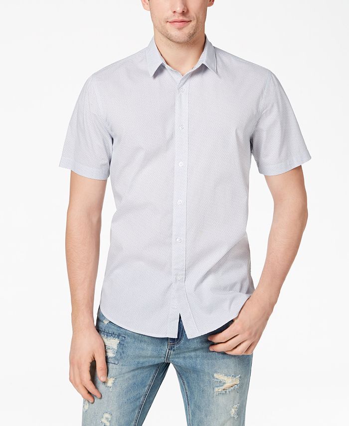 American Rag Men's Corey Dot-Print Short-Sleeve Shirt, Created for Macy ...