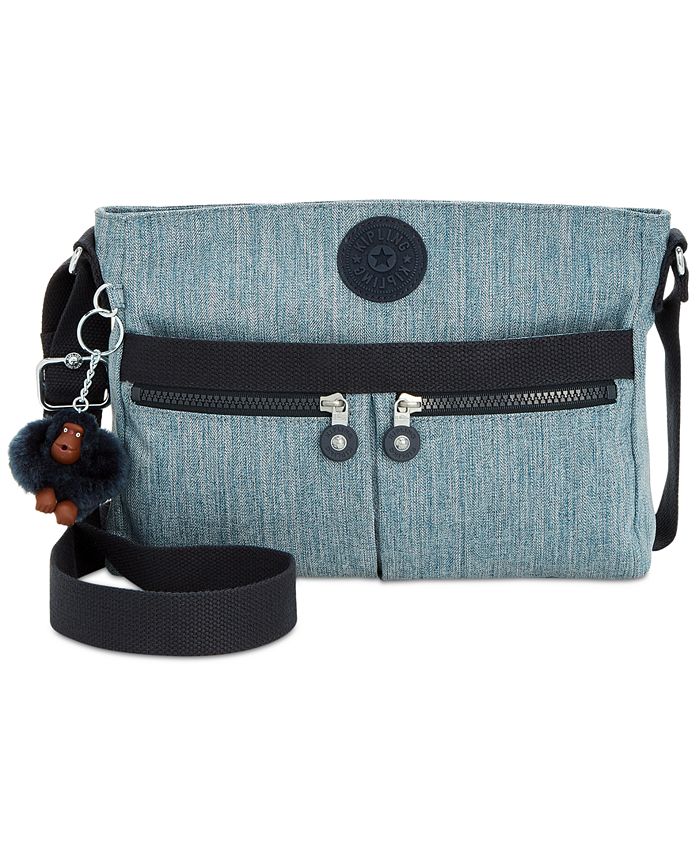 Kipling Angie Small Denim Crossbody - Macy's