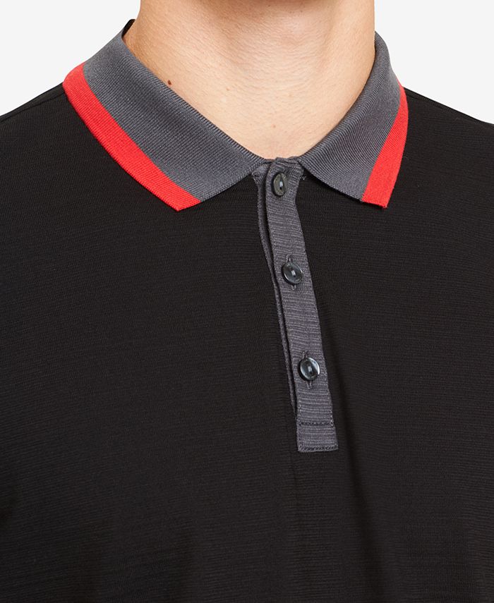 Calvin Klein Men's Tri-Color Polo - Macy's