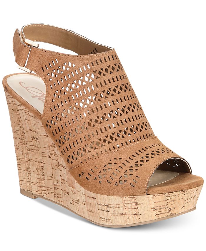 American Rag Charlize Perforated Platform Wedge Sandals, Created for ...