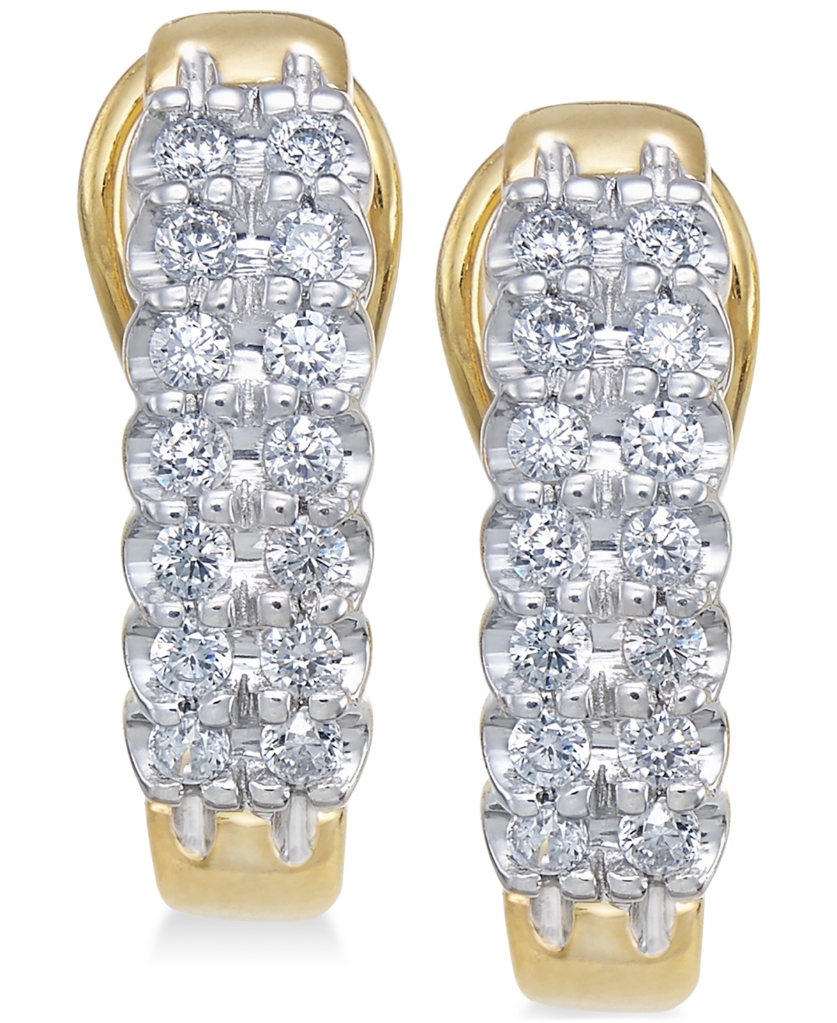 Click here for Diamond Hoop Earrings (1/2 ct. t.w.) - Yellow Gold prices