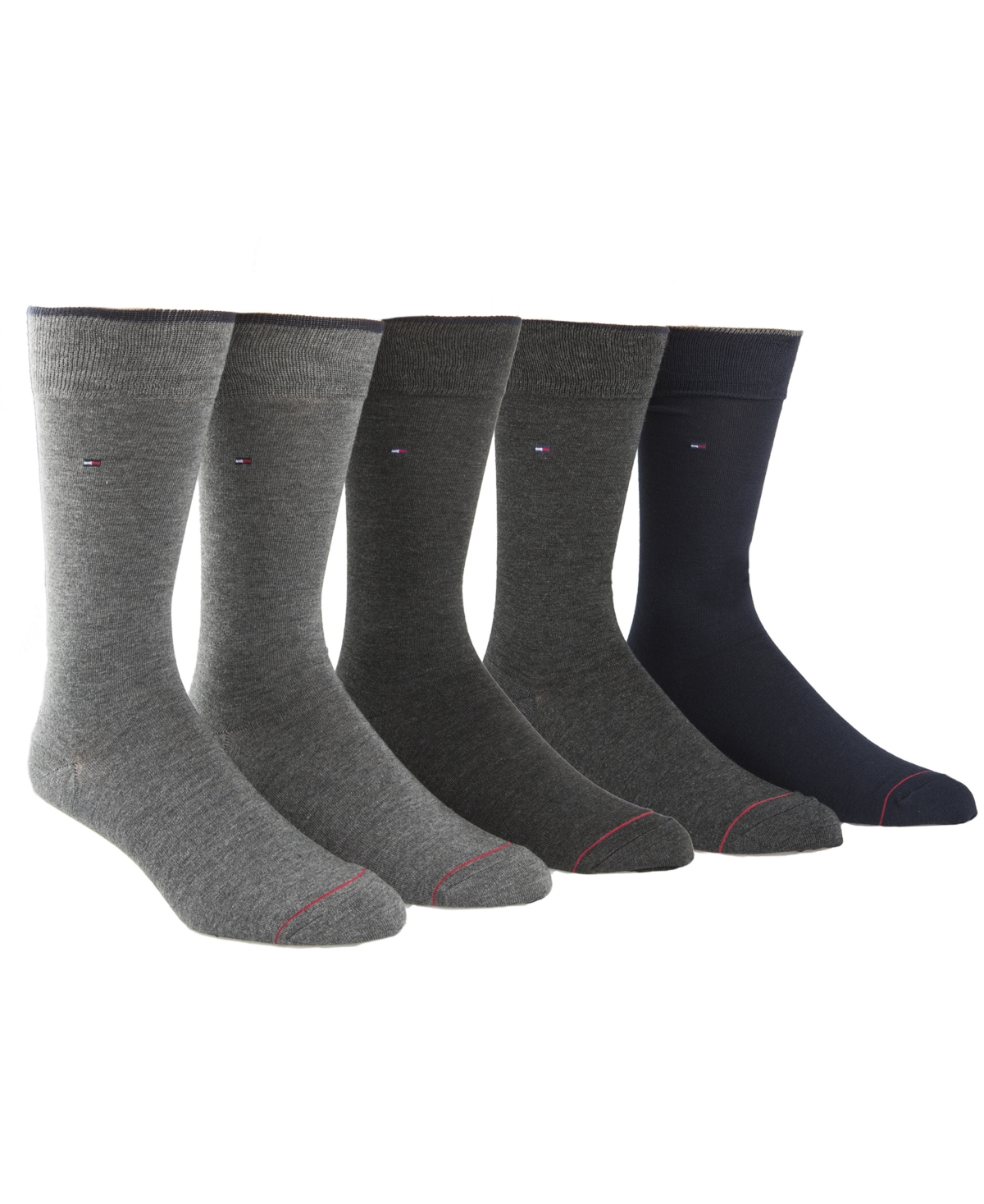 Click here for Tommy Hilfiger 5-Pack Dress Socks - Navy/Gray/Blac... prices