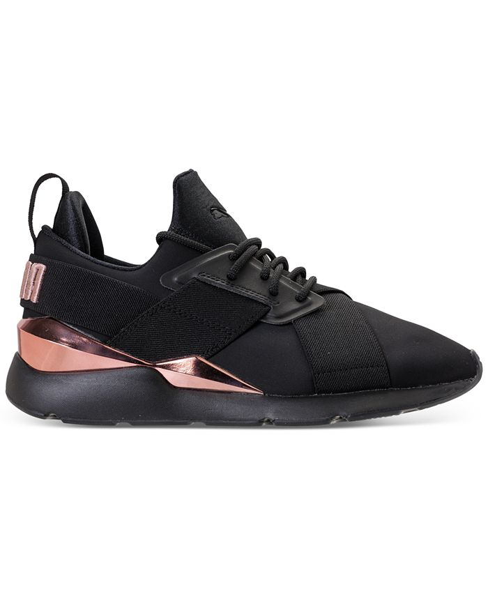 Puma Women's Muse Metallic Casual Sneakers from Finish Line - Macy's