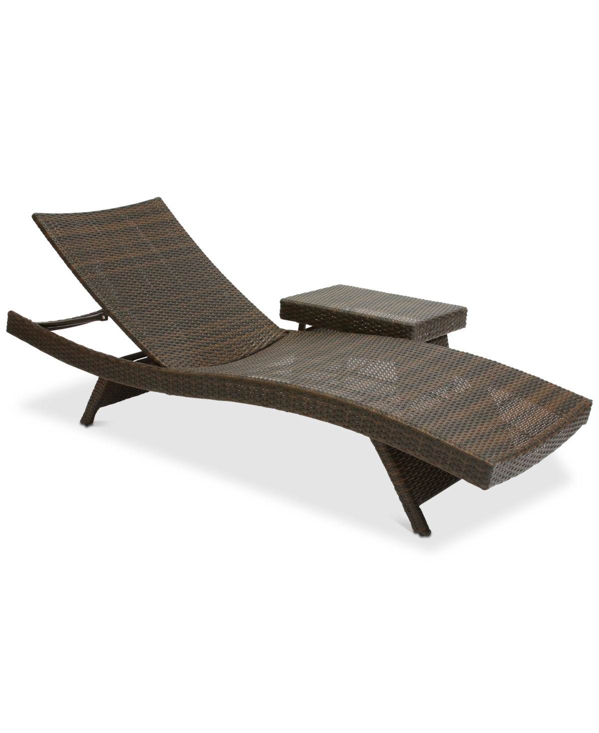 Click here for Monterey Outdoor Chaise Lounge and Table Set - Bro... prices