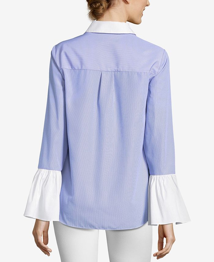 ECI Cotton Contrast-Trim Shirt - Macy's