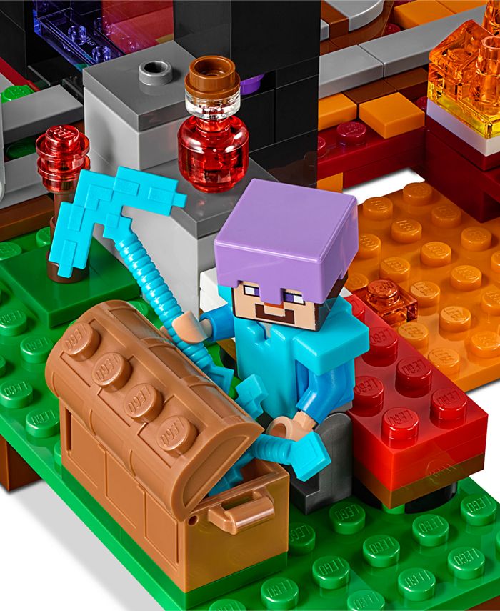 LEGO® Minecraft The Nether Portal Set 21143 - Macy's