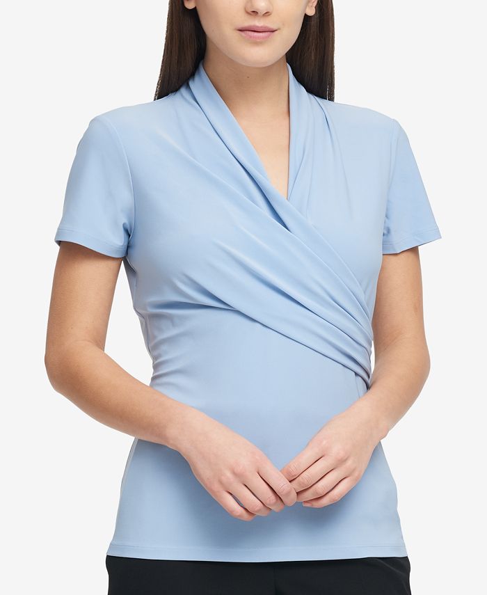 DKNY Side-Ruched Top, Created for Macy's - Macy's