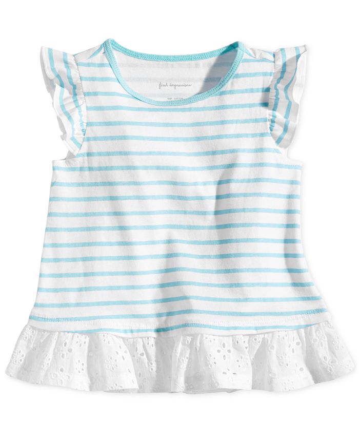 First Impressions Baby Girls Striped Cotton Tunic, Created for Macy's ...