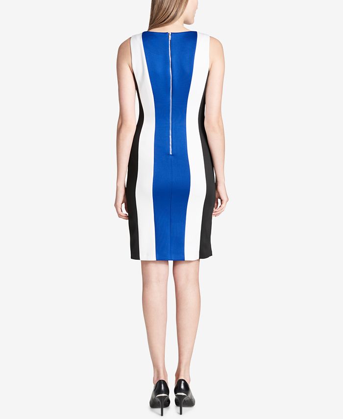 Calvin Klein Colorblocked Sheath Dress - Macy's