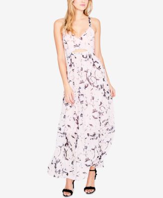 RACHEL Rachel Roy Printed Cutout Maxi Dress - Macy's