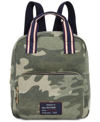 Tommy Hilfiger Bowers Camo Canvas Backpack, Created for Macy's - Macy's