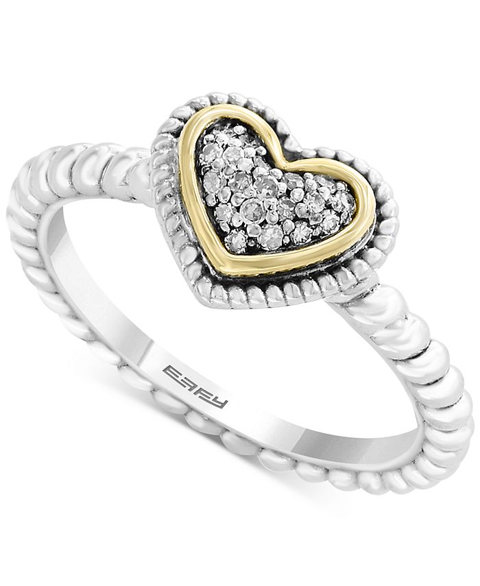 EFFY Collection EFFY® Kidz® Children's Diamond Accent Heart Ring in ...