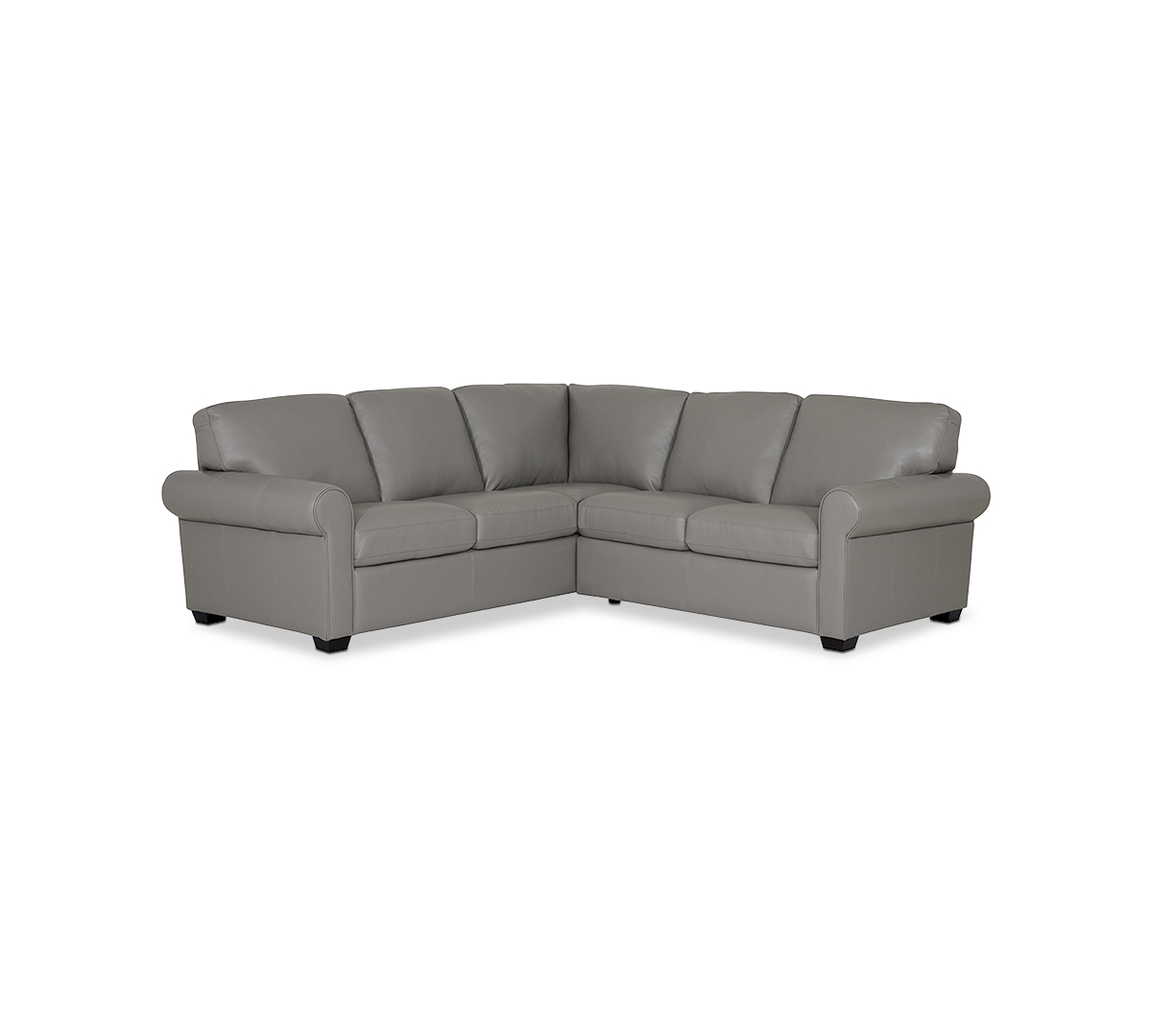 Click here for Orid 2-Pc. L-Shaped Leather Roll Arm Sectional   C... prices