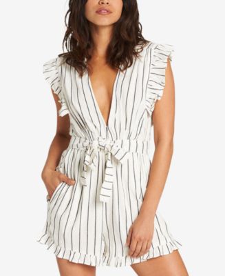 Billabong Juniors' Sunny Garden Striped Romper - Macy's