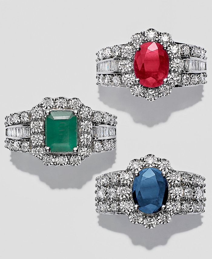 EFFY Collection Amoré by EFFY® Ruby (1-9/10 ct. t.w.) & Diamond (9/10 ...